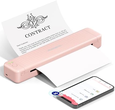 Phomemo M08F Portable Printer – Inkless Thermal Mobile Printer ...