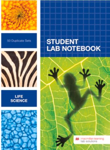 Life Sciences Student Lab Notebook: 50 Carbonless Duplicate Sets (2024 ...