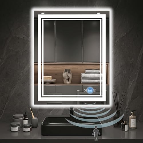 Amazon.com: 30"x36" Bathroom Mirrors with Light for Over Sink, Body ...
