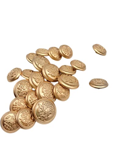 B&C Fancy Dull Gold Polish Plastic Buttons for Coat/BLAZZERS/Ladies ...