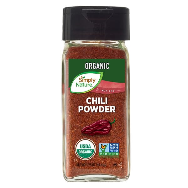 Amazon.com : Simply Nature Organic Chili Powder - 1.75 oz : Grocery ...