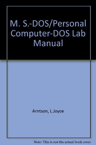 Buy M. S.-DOS/Personal Computer-DOS Lab Manual Book Online at Low ...