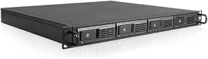 Amazon.com: iStar M-140HD-ITX 1U 4-Bay Trayless Storage Server ...