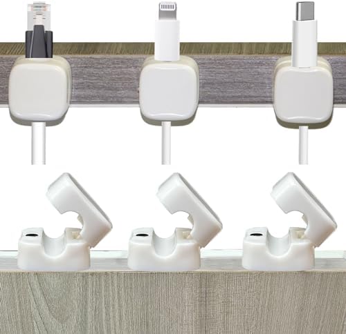 Amazon.com: Magnetic Cable Clips Charging Cord Holder,Cell Phone Cord ...