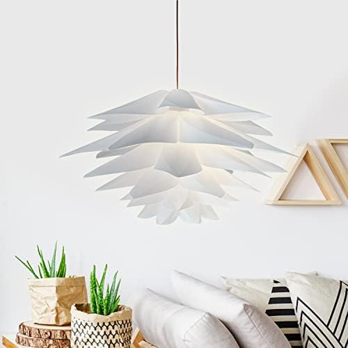 ALVIA Puzzle Pendant Lamp Shade - Lotus Flower DIY Jigsaw Lampshade Kit ...