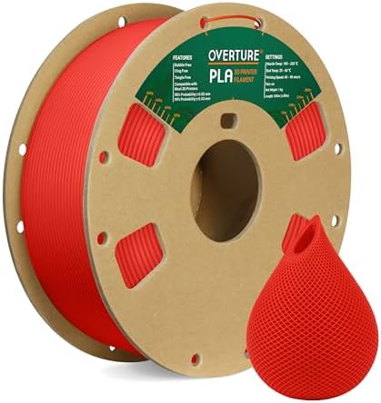 OVERTURE Nylon Filament 1.75mm 3D Printer Filament, 1kg Spool (2.2lbs ...