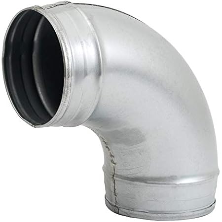 4" Inch 90 Degree Duct Connector -Elbow- Dryer Vent Pipe Elbow Metal ...