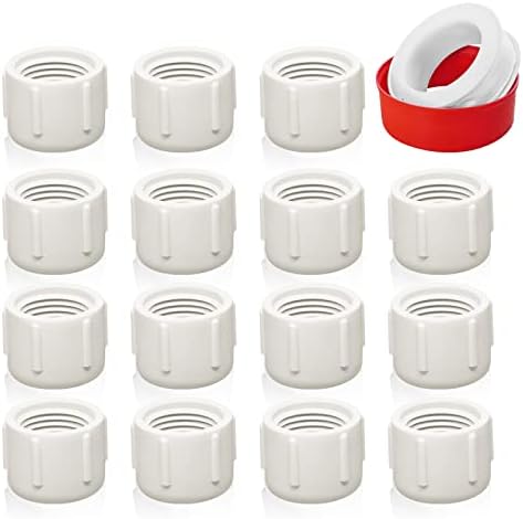 Amazon.com: 15 Pack PVC Fittings End Cap, 3/4 Inch NPT Threaded PVC ...