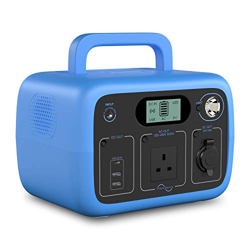 PowerOak 300Wh Portable Power Station with LiFePO4 Battery 300W Pure ...
