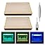 Brightness Adjustable Crystal Light Display Base for Art Glass, 3-Color ...
