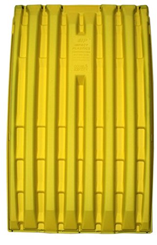 Impact Plastics 36"W x 58"L Commercial Dumpster Lid in Yellow for 6 & 8 ...