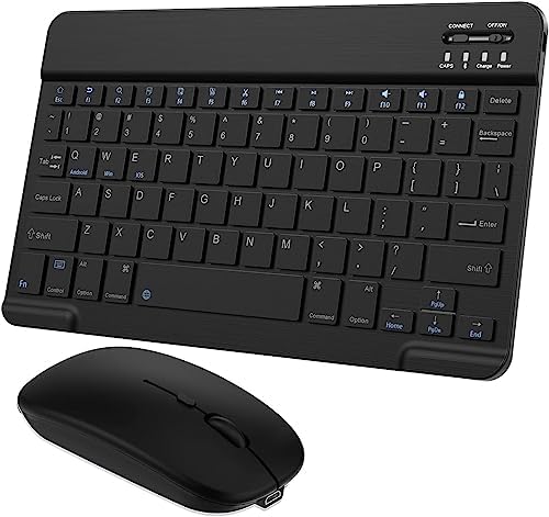 Generic Ultra-Slim Small Bluetooth Keyboard and Mouse Combo Portable ...
