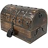 Amazon.com: Nautical Cove Pirate Treasure Chest with Iron Lock and ...