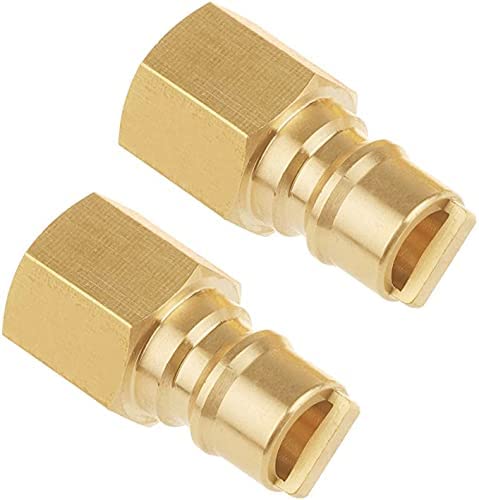Snapklik.com : Propane Brass Quick Connect Fitting Adapter Female Plug ...