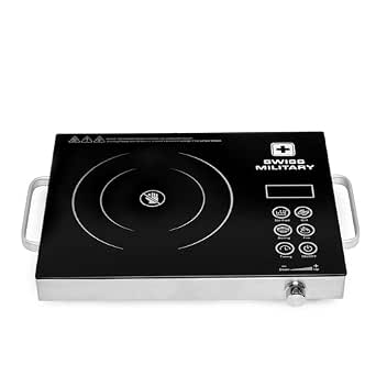 Buy Swiss Military Emporia Black & Silver Infrared Induction Cooktop ...