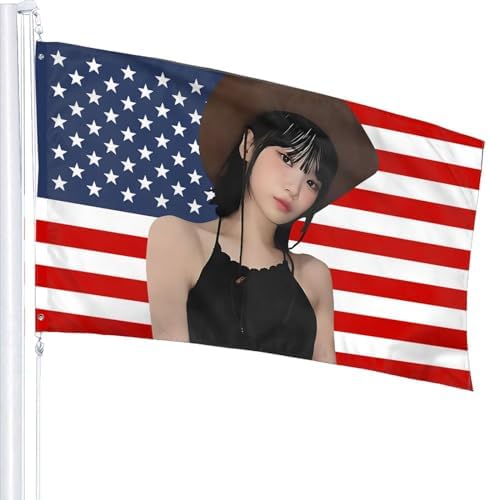 Amazon.com : Chaewon American Flag 3x5 Ft,Chae-Won tapestry kpop flag ...
