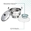 Kuber Industries Stainless Steel Bati Cooker & Gas Tandoor for Home ...