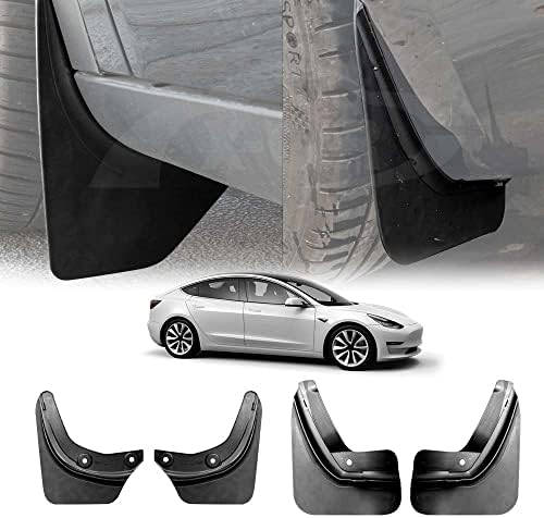 X-CAR Mud Flaps Splash Guards for Tesla Model 3 Mudguard Fender Front ...