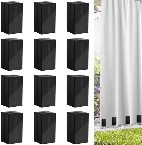 Amazon.com: 24 Pcs Outdoor Curtain Weights, Plastic Wrapped Heavy Duty ...