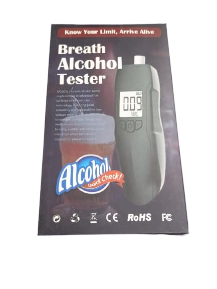Breath Analyzer Alcohol Detector - AT 200 : Amazon.in: Health ...