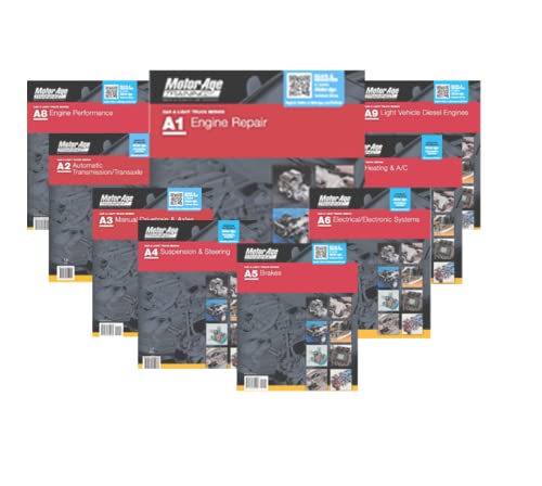 ASE Study Guide & Practice Tests: A Series Study Guide Bundle A1-A9, L1 ...