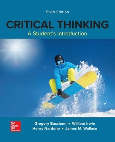 Amazon.com: Critical Thinking: A Student's Introduction: 9780078038396 ...