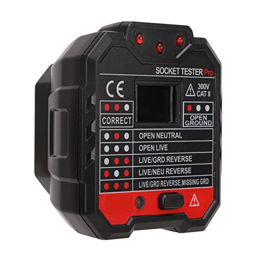 Socket Tester, Plug and Play Socket Tester Outlet 48~250V Quickly ...