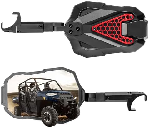 Amazon.com: KEMIMOTO UTV Side Mirrors, Billet Aluminum Longer Bracket ...