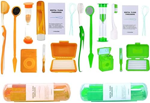 Amazon.com : Portable Orthodontic Oral Care Kit - 2Pack - Travel Kit ...