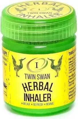 TWIN SWAN™ Traditional Thai Moderate Strong Herbal Inhalent Inhaler (10 ...
