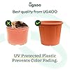 Ugaoo UV Treated Large Plant Pots for Big Size Plants (20 inch Brown ...