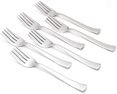 Buy India's Big Shop Stainless Steel Dessert Fork, 6-inch, Silver -Set ...