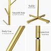 Amazon.com: Jolitac Modern Metal Coat Rack in Gold Free Standing 7 ...