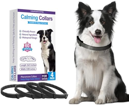 Amazon.com : Calming Collar for Dogs 4 Packs Dog Pheromone Calm Collars ...