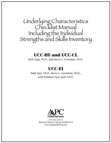 Underlying Characteristics Checklists Ucc User Manual | Amazon.com.br