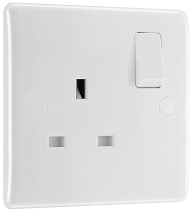BG Electrical Single Switched Power Plug Wall Socket, Double Pole ...
