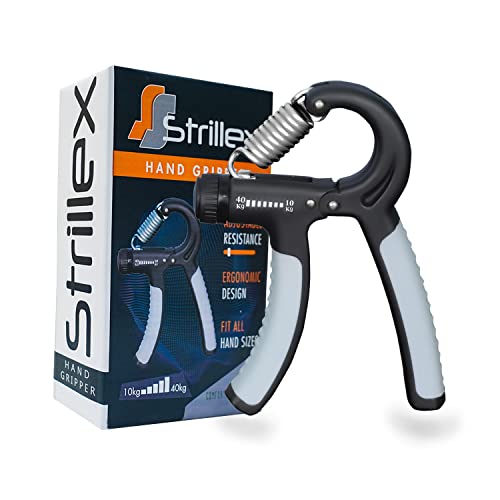 STRILLEX adjustable spring hand gripper, forearm/wrist exerciser, hand ...
