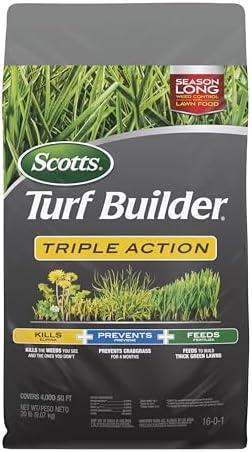 Amazon.com : Scotts Turf Builder WinterGuard Fall Weed & Feed5, Weed ...