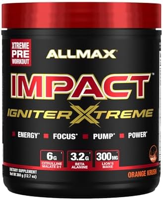 ALLMAX Nutrition | Impact Igniter Extreme | 360 gr | 40 ser | Orange ...
