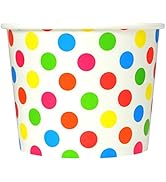 Amazon.com: Frozen Dessert Supplies [50 Count] Red Paper Ice Cream Cups ...