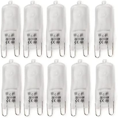 ShuoHui G9 230 V 20 W Halogen Light Bulb, HaloPin Clear Replacement for ...