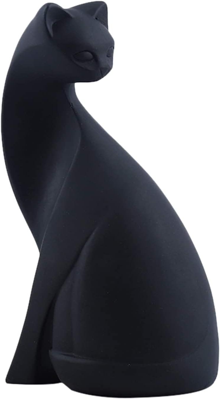 Amazon.com: Cat Figurine Modern Cat Sculpture Cat Statue Cats Sculpture ...