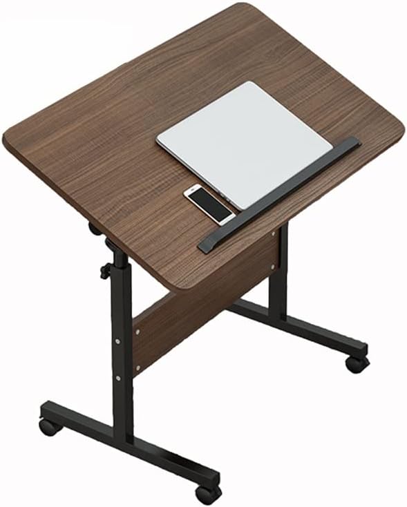 Angle And Height Adjustable Rolling Table Desk Laptop Overbed Stand ...