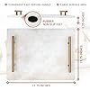Amazon.com: Marble Cutting Board With Handle - 12x16 White Stone Board ...