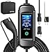Amazon | joy all 電気自動車充電器 110V-240V SAE J1772 EV 充電ケーブル 4つ電流モード切替可能 8A/10A/13A/15A 電気自動車充電ケーブル長7 ...