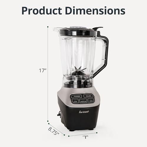 Larinest Professional 1200W Blender for Kitchen, Countertop Blender ...