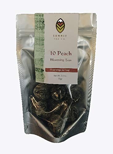 Amazon.com : Summit Tea - 10 Peach Blooming Flower Tea--NOW Peach ...