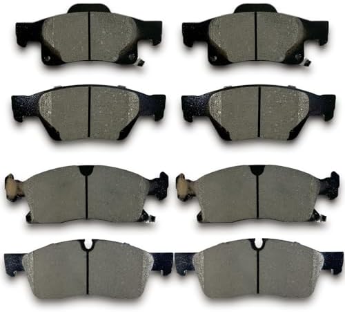 Amazon.com: ALADICHE Brake Pads Kits 8pcs Brakes Pads Set Compatible with 2011-2018 Dodge ...