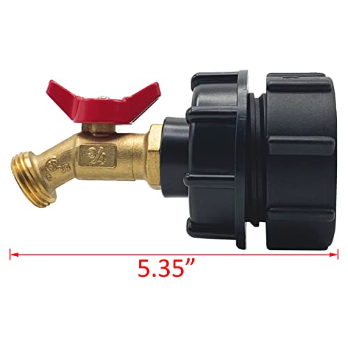 275-330 Gallon IBC Tote Adapter, IBC Tote Fittings 2.36" Fine Thread ...