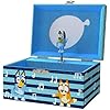Amazon.com: Mini Treasures Bluey Jewelry Box for Girls Musical Jewelry ...